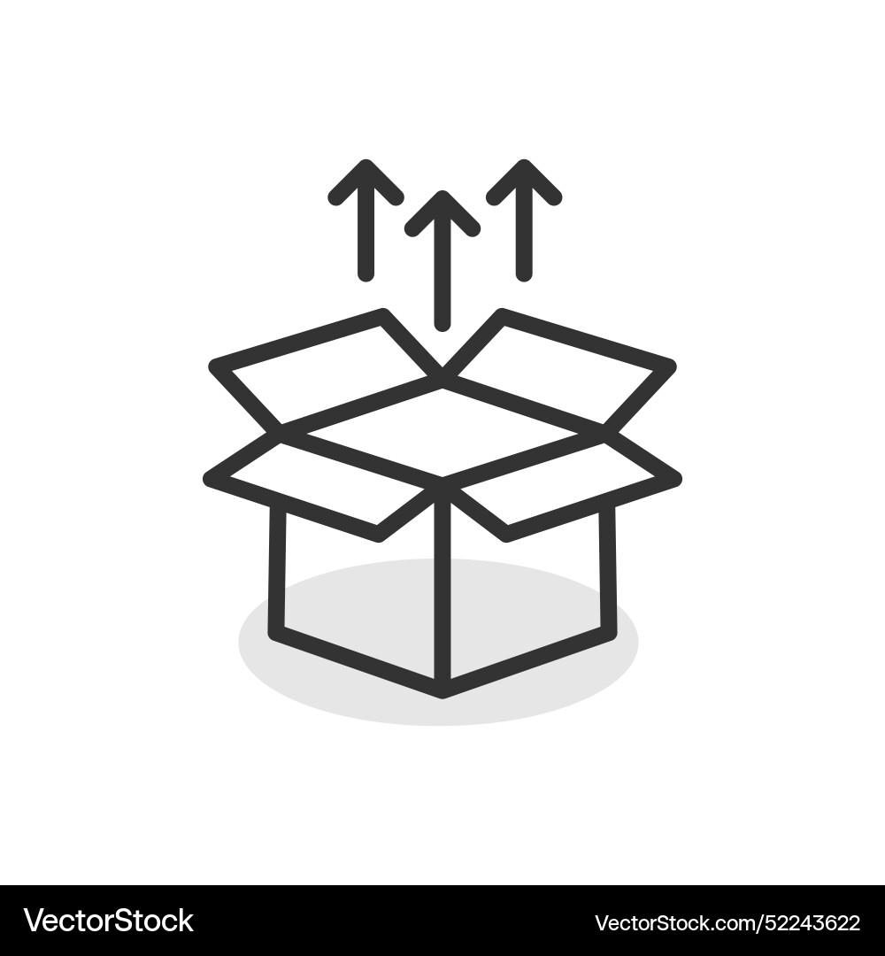 Product release icon isolated flat style Vector Image
