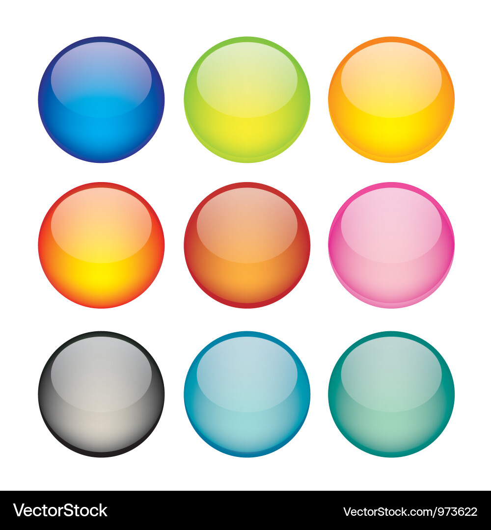 Set of network sphere icons Royalty Free Vector Image