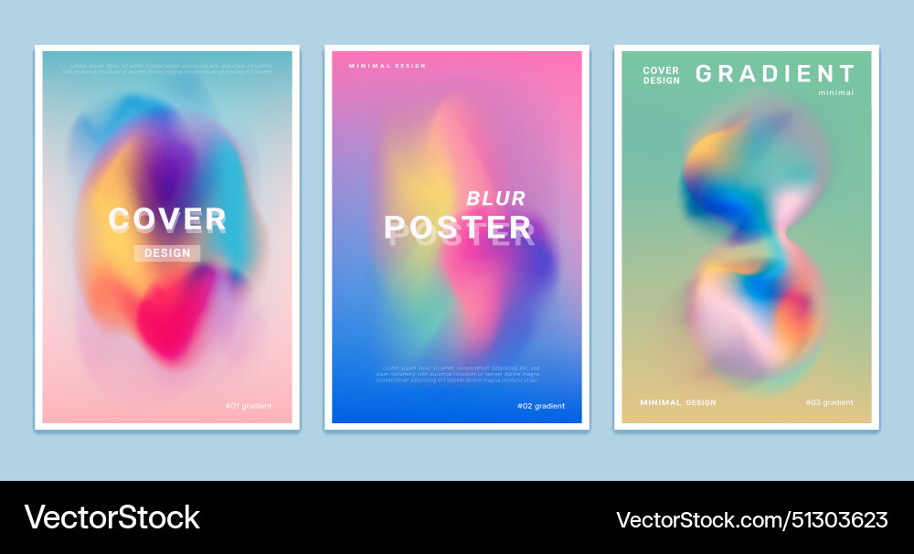 Abstract gradient banners backdrop Royalty Free Vector Image