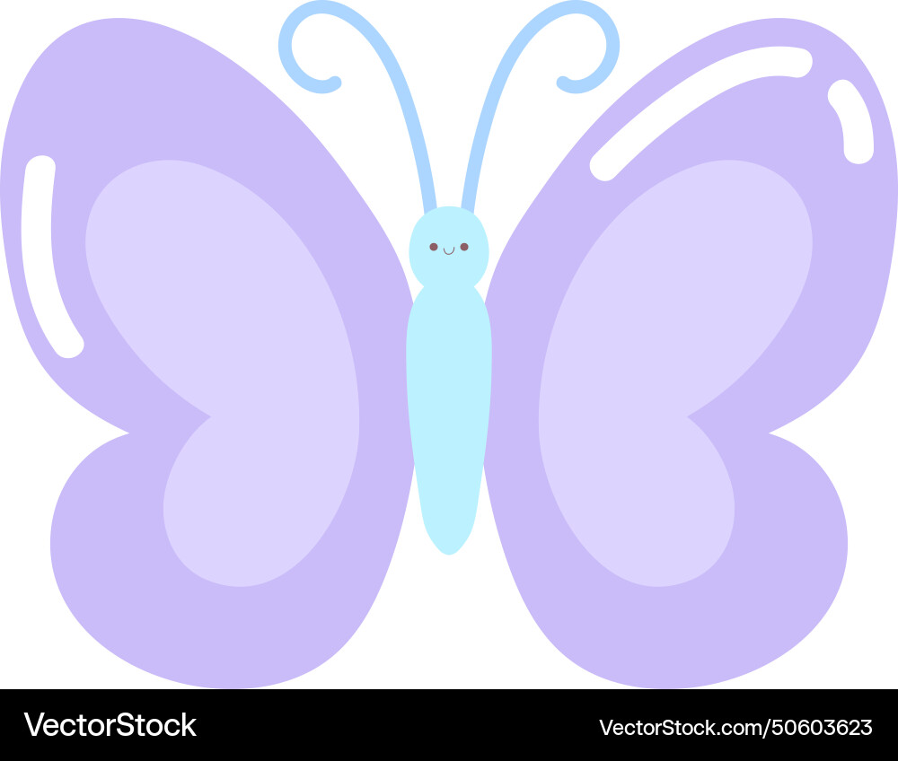 Butterfly animal cartoon Royalty Free Vector Image
