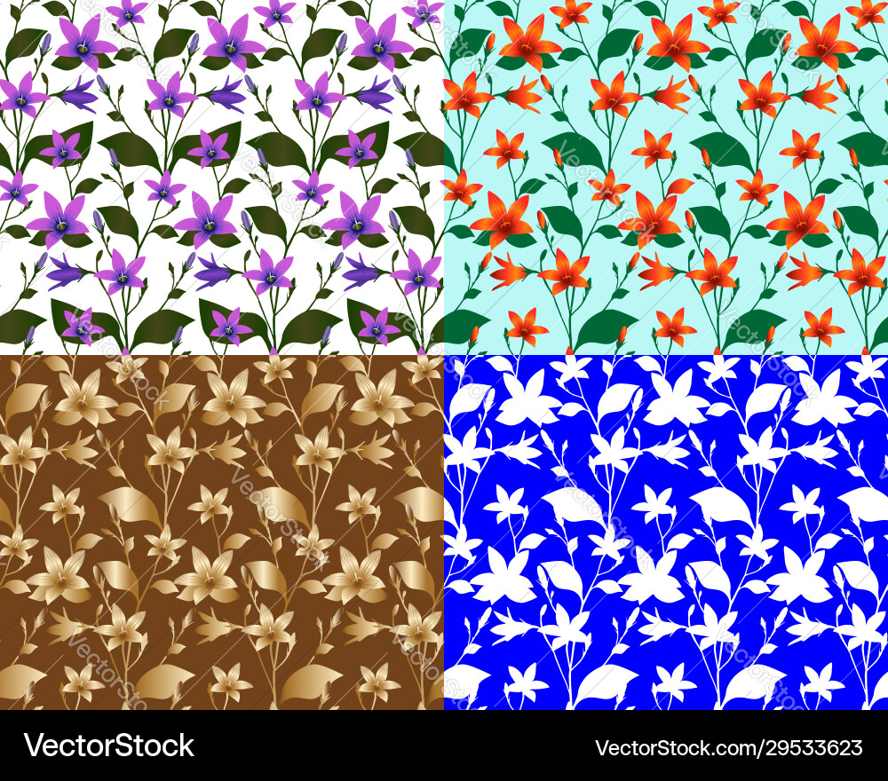 Flower pattern Royalty Free Vector Image - VectorStock
