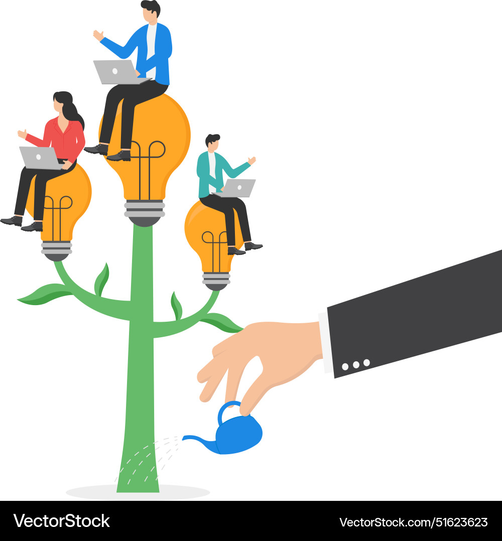 Growing mindset culture in the workplace developi Vector Image