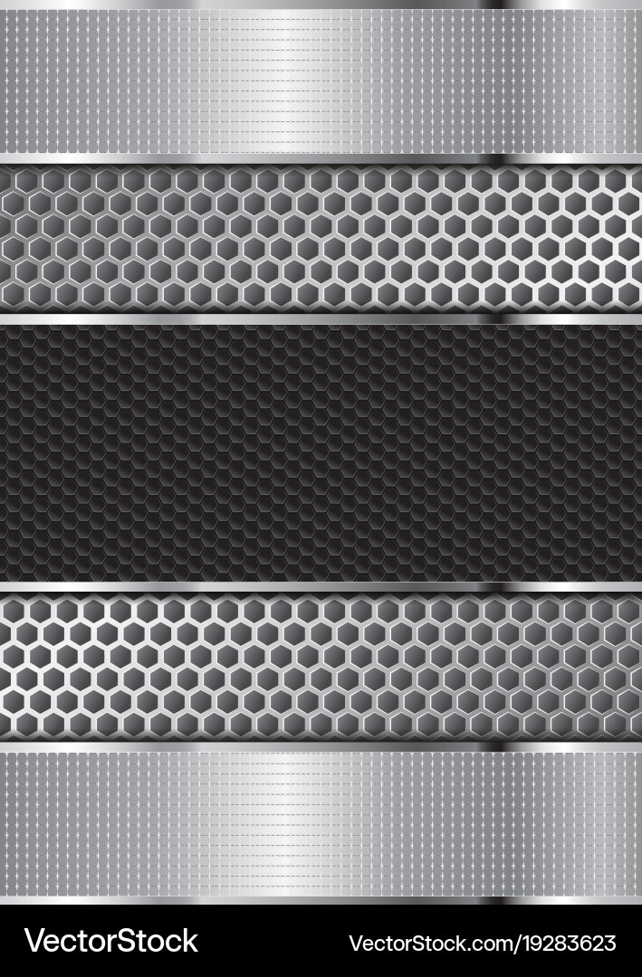 Metallic background and black texture Royalty Free Vector