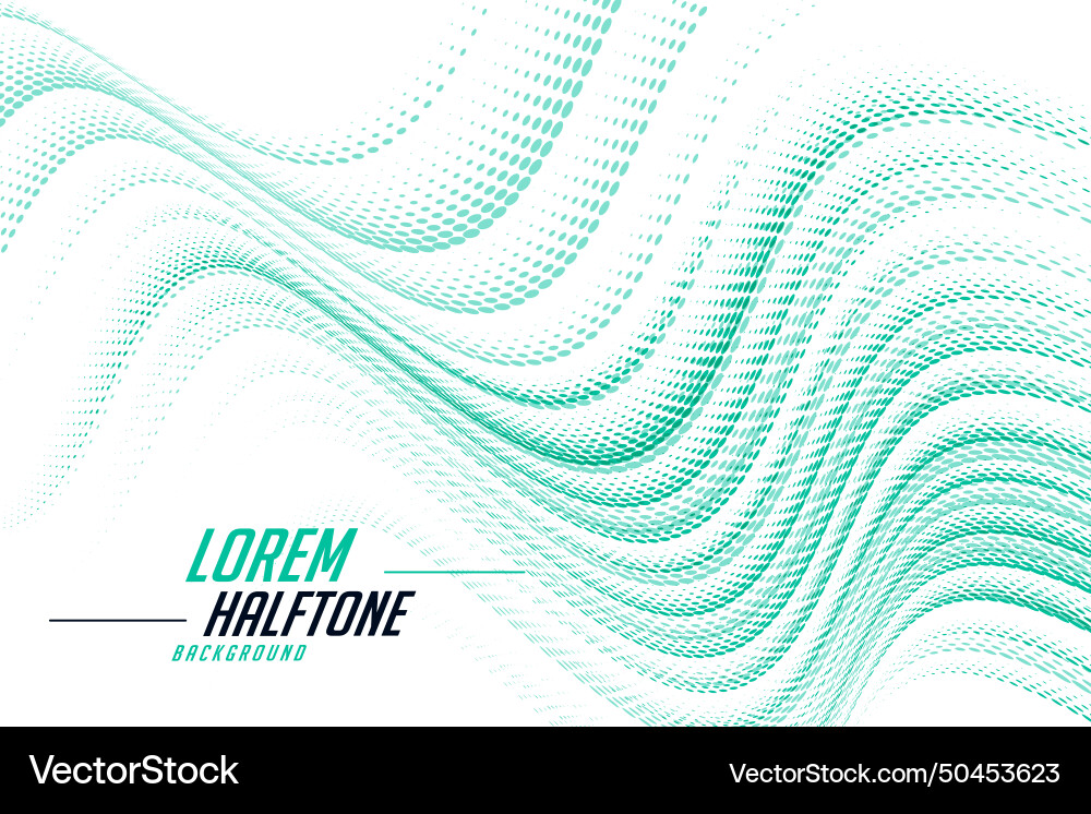 Wavy style halftone texture dotted background Vector Image