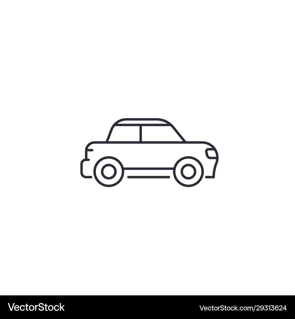Car line icon Royalty Free Vector Image - VectorStock