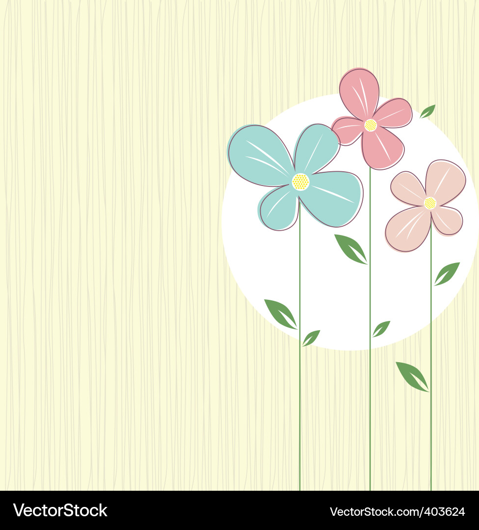 Spring flowers Royalty Free Vector Image - VectorStock