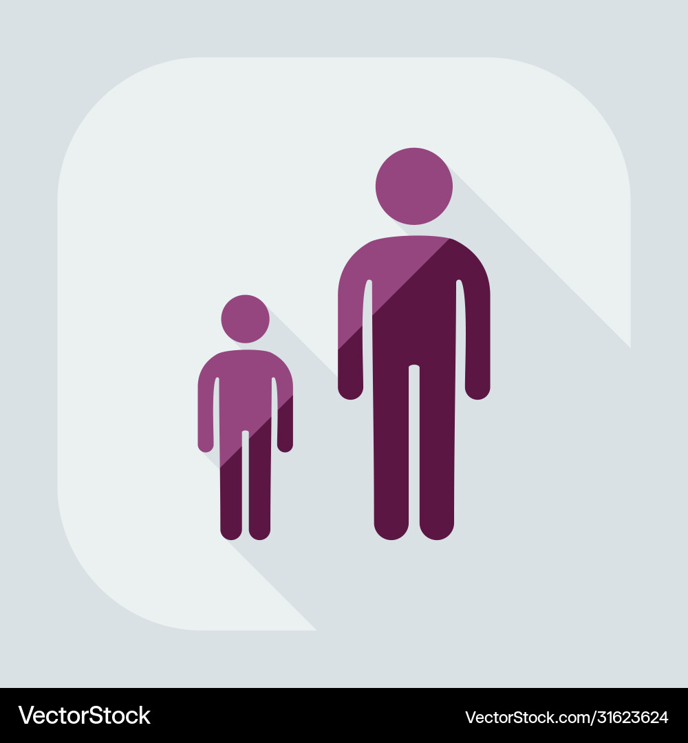 Stick figure man silhouette icon Royalty Free Vector Image