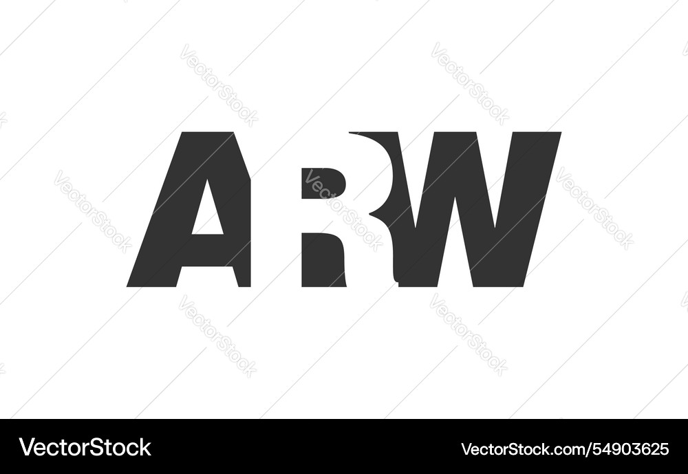 Arwe Logo Ar Logo Monogram Shield Crown Luxury Design Vector Image