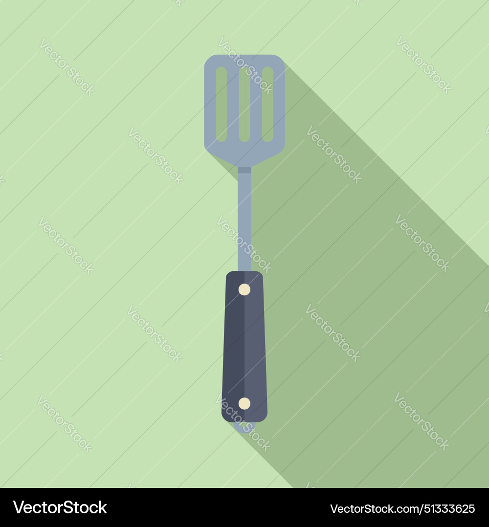 Flat design of spatula on pastel Royalty Free Vector Image