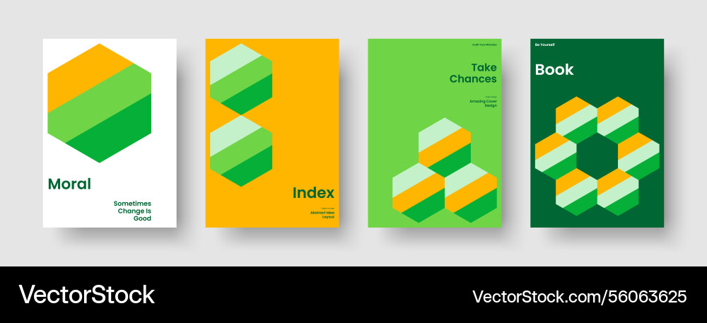 Geometric book cover design modern background Vector Image