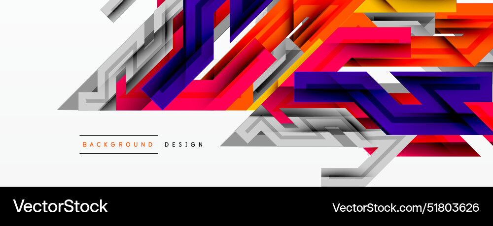 Dynamic lines geometric background Royalty Free Vector Image