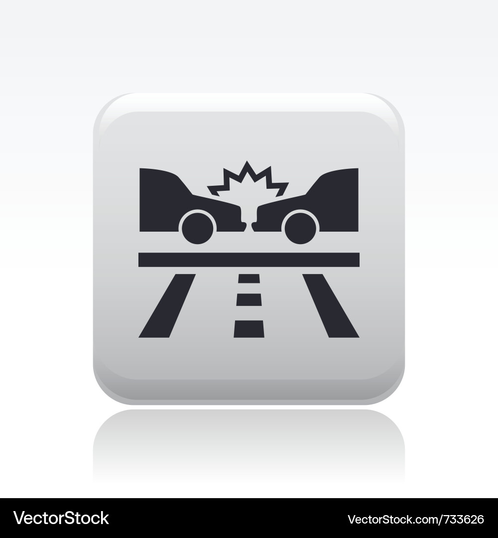 Road Accident Icon Royalty Free Vector Image - VectorStock
