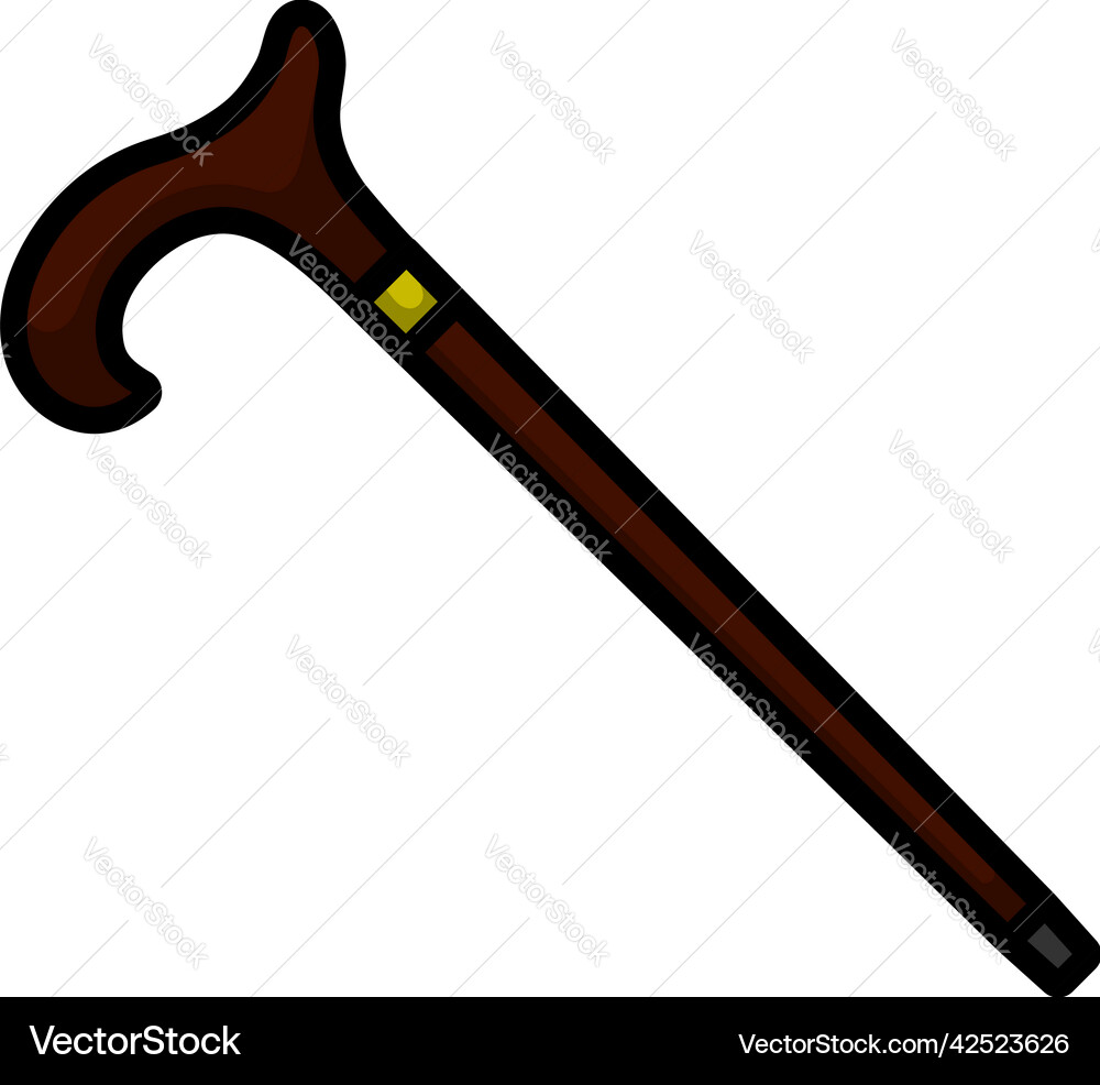 Walking stick icon Royalty Free Vector Image - VectorStock