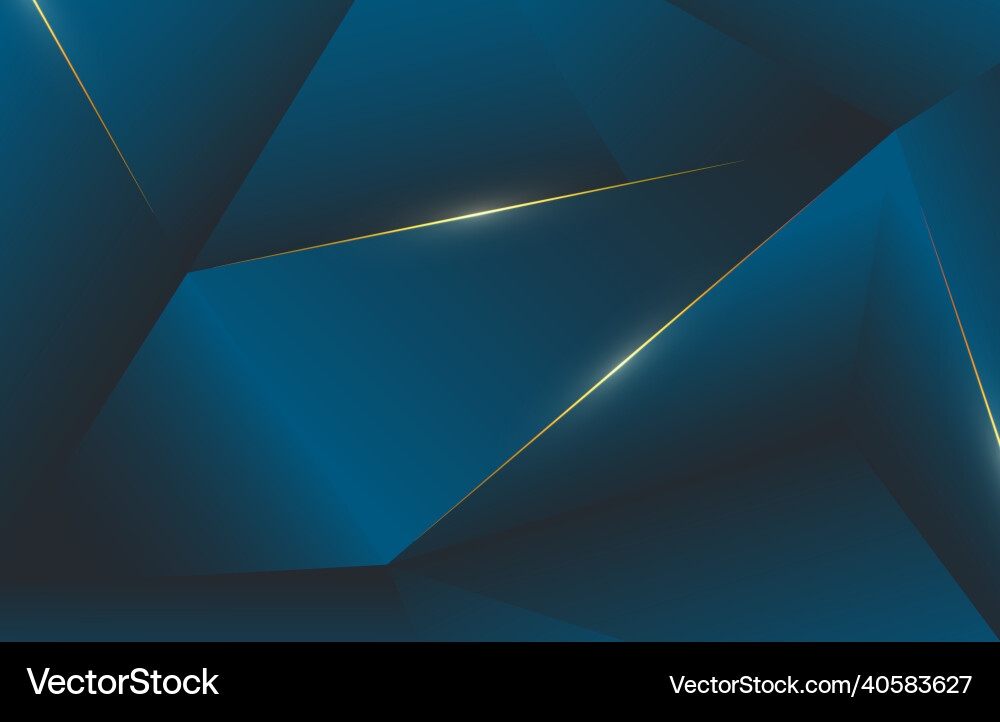 Abstract gradient blue triangles template of vip Vector Image