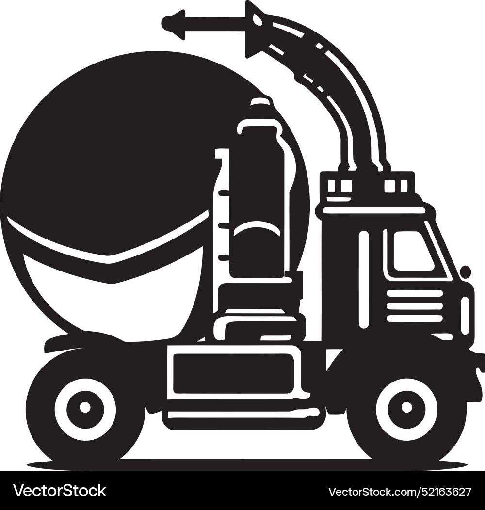 Cement mixing machineryindustrial development Vector Image