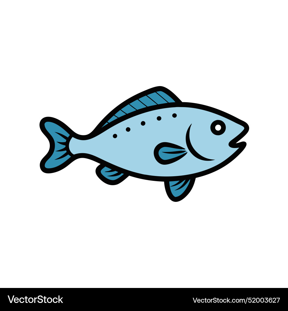 Crappie fish looks icon Royalty Free Vector Image