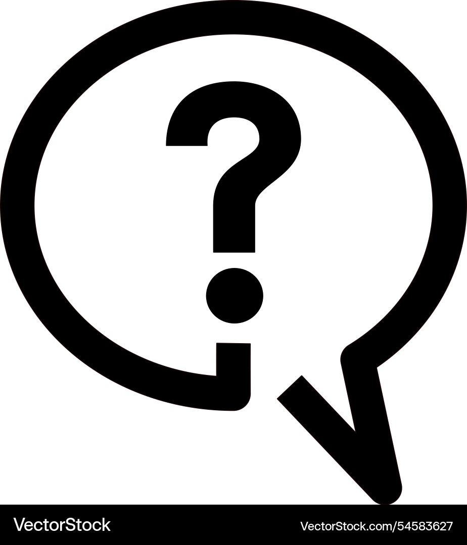 Frage Mark Icon Lizenzfreies Vektorbild - VectorStock