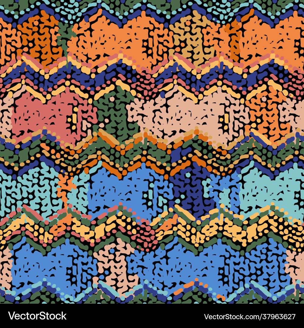 Seamless pattern traditional african zigzag Vector Image