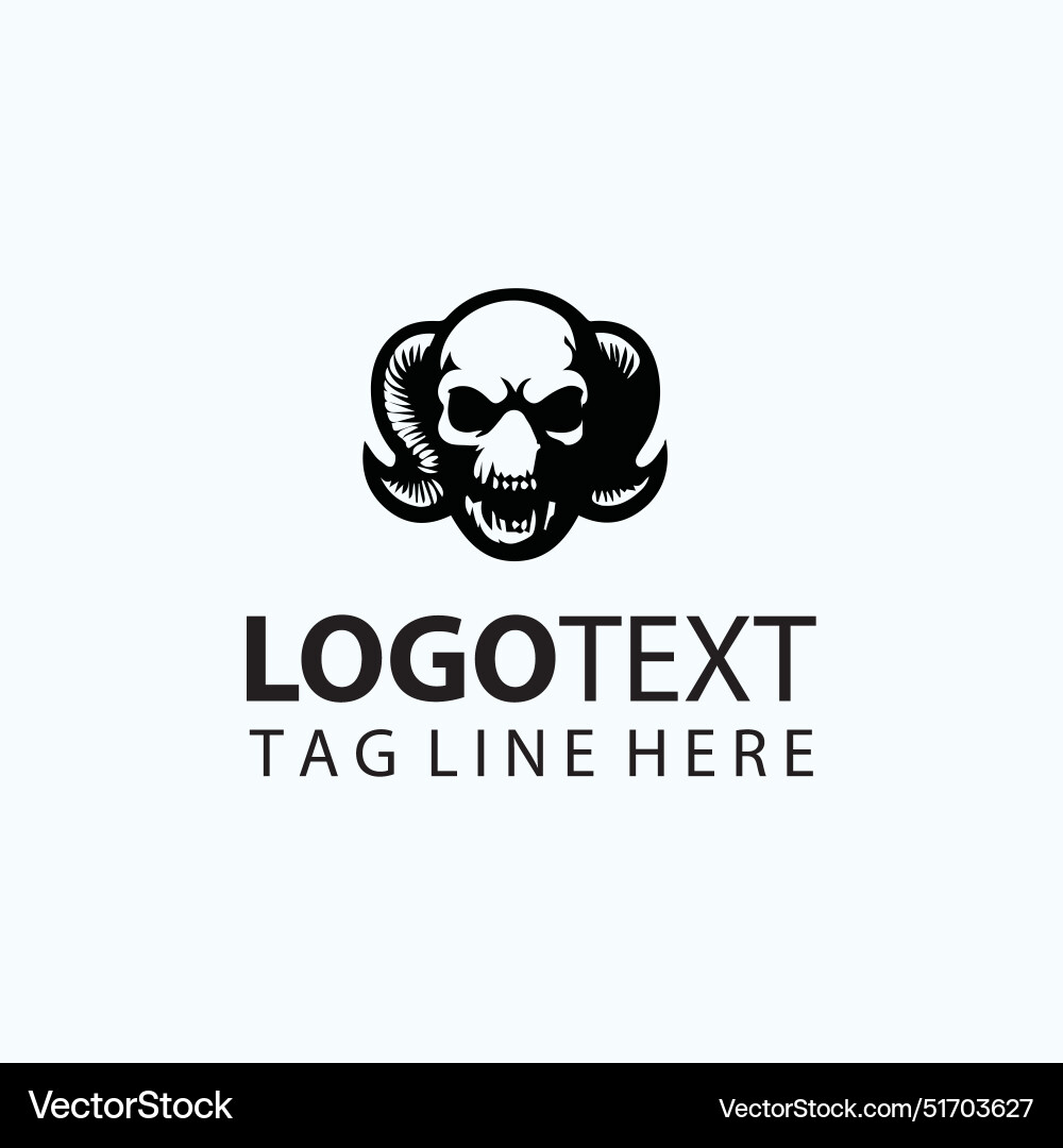 Skull logo Royalty Free Vector Image - VectorStock