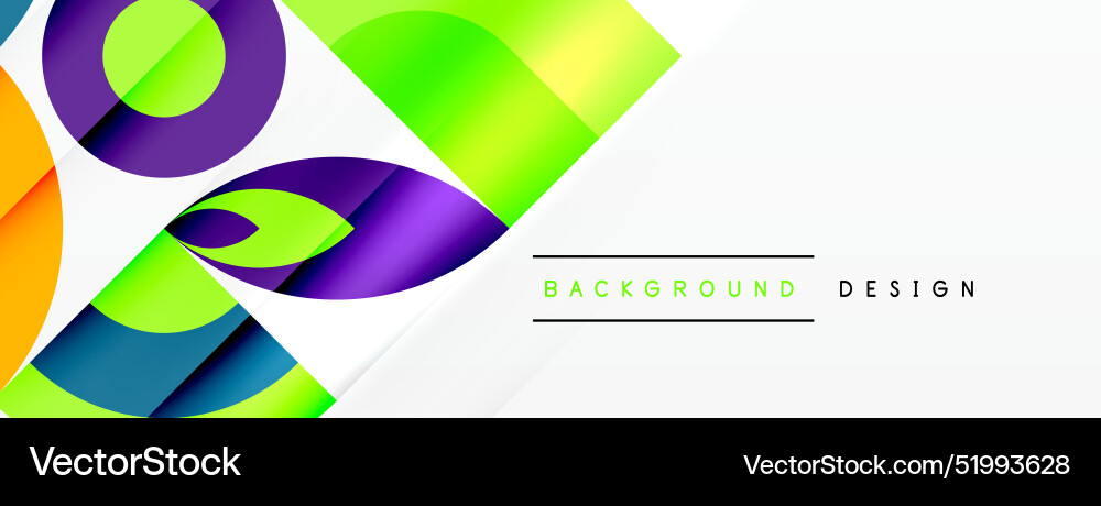 Circles and petals geometric beautiful abstract Vector Image