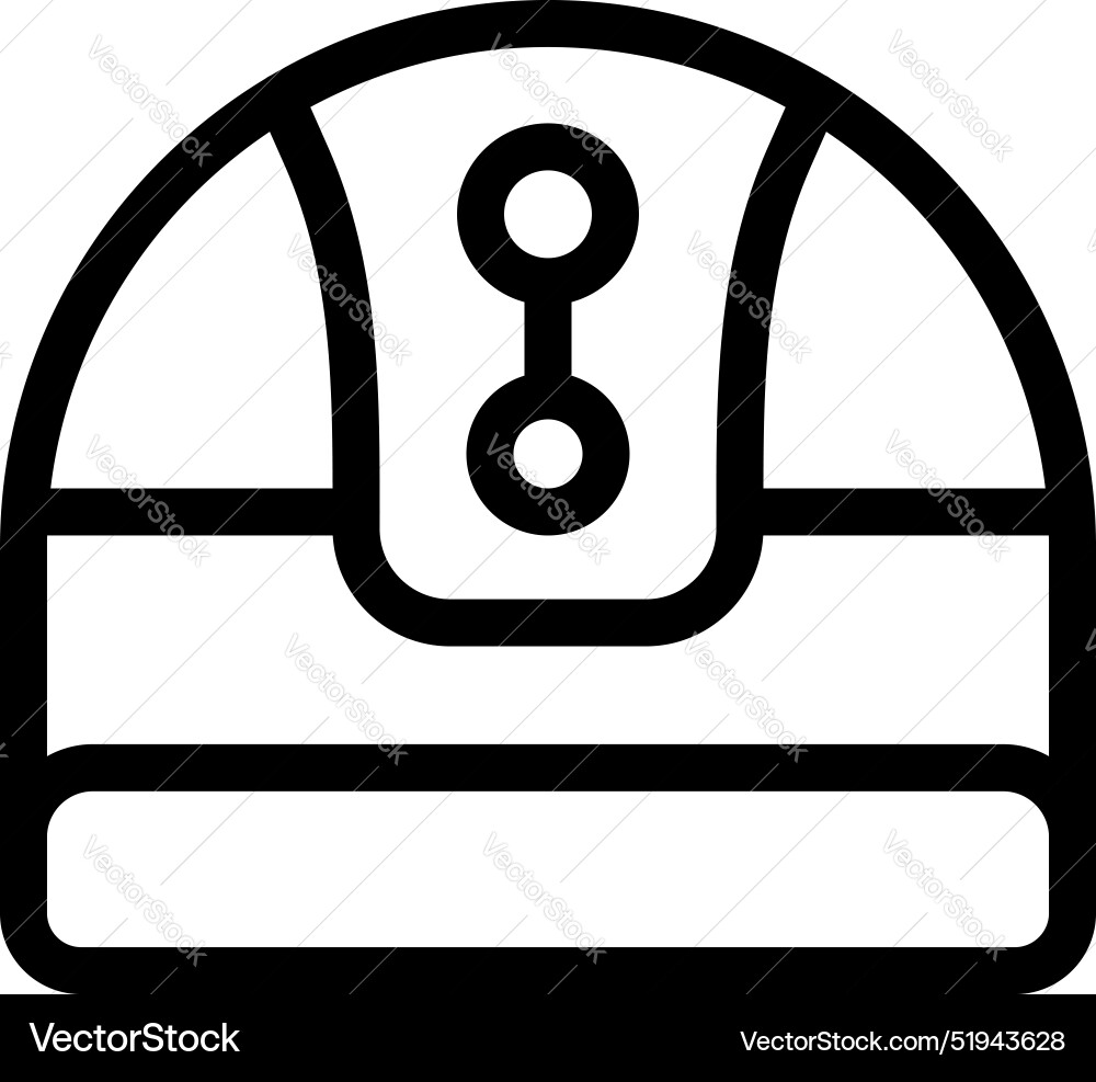 Engineer hard hat representing construction Vector Image