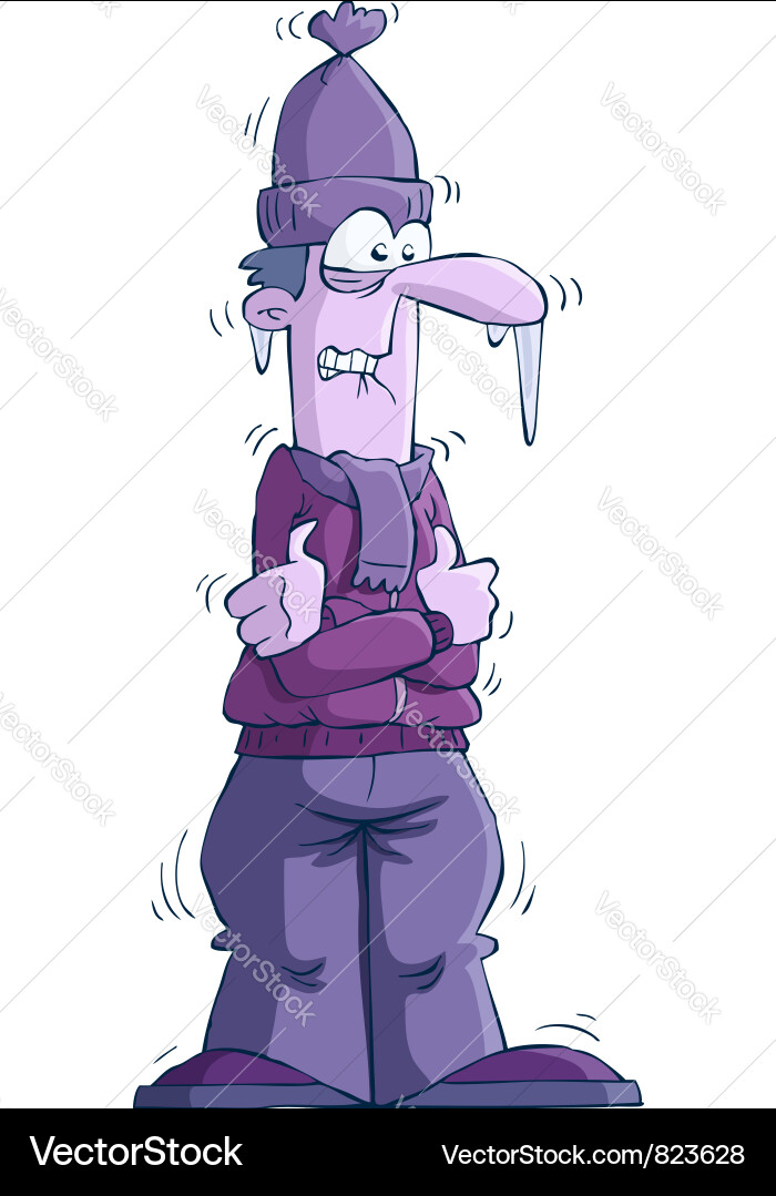 Freezing Royalty Free Vector Image - VectorStock