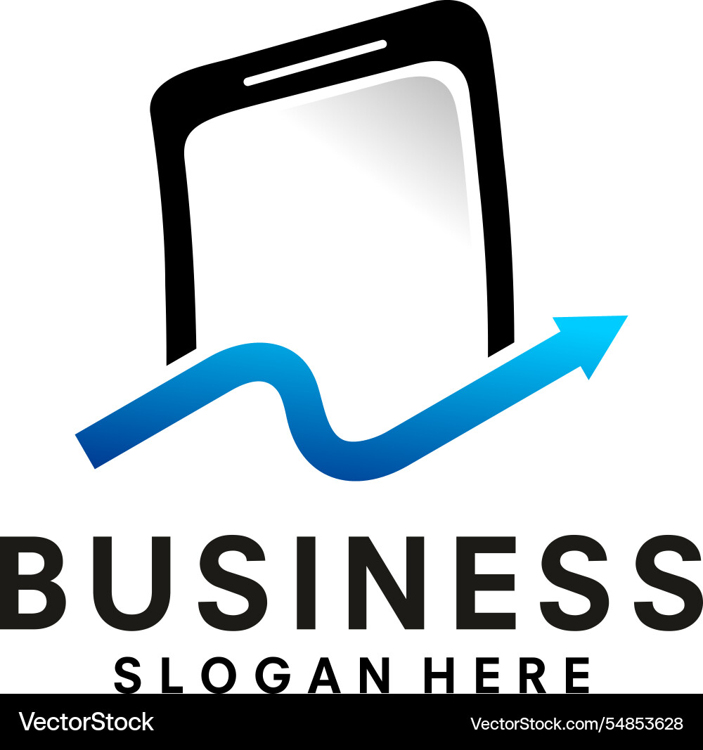 Modern phone logo symbol design Royalty Free Vector Image