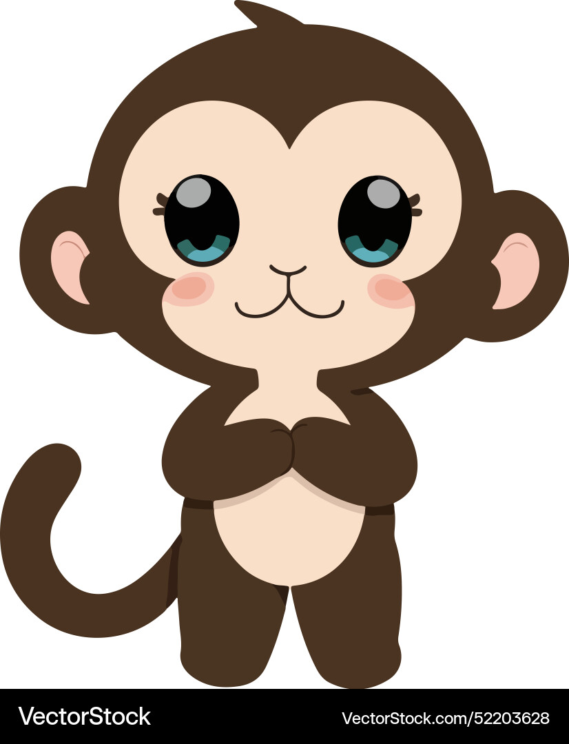Simple little monkey Royalty Free Vector Image