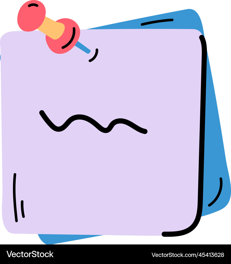 Sticky notes Royalty Free Vector Image - VectorStock