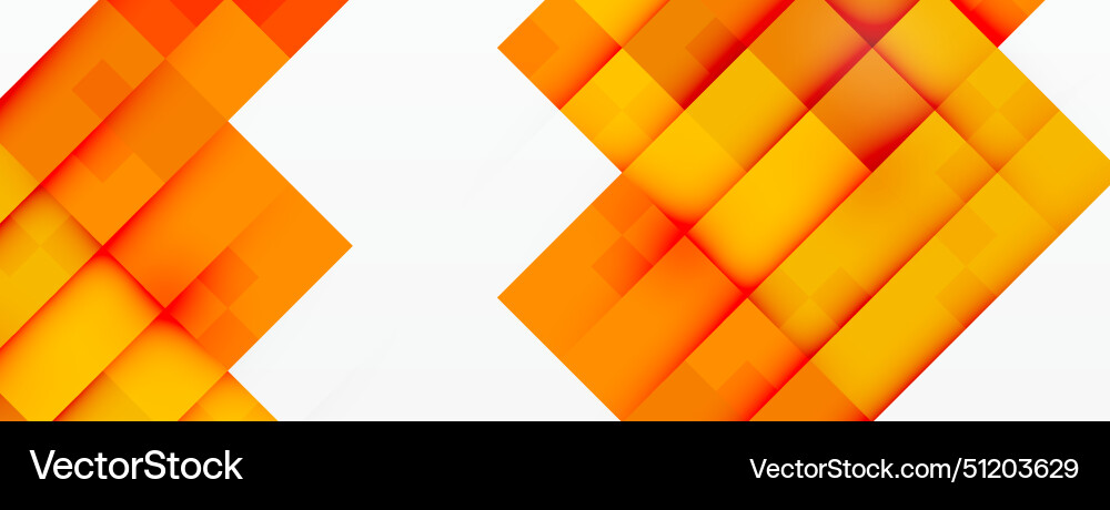 A geometric pattern of orange squares on white Vector Image
