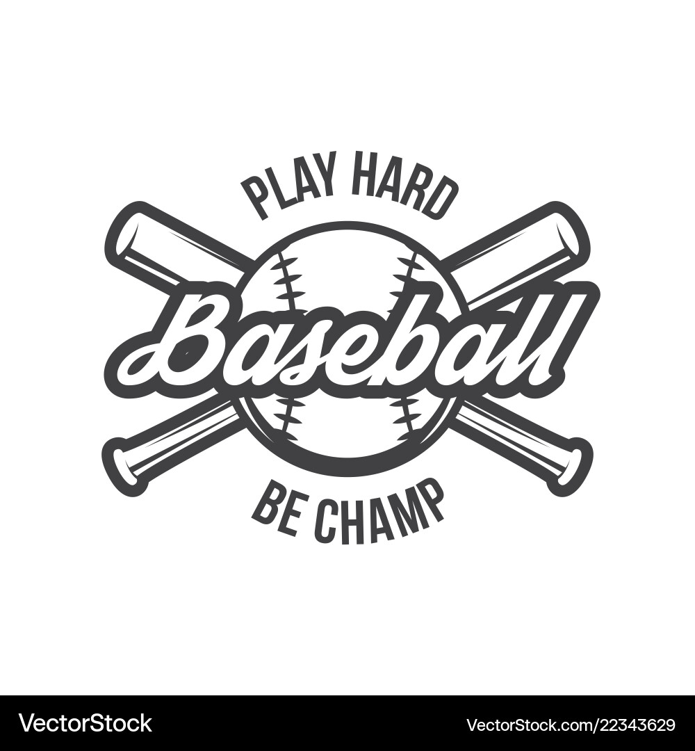 Baseball logo and insignia Royalty Free Vector Image