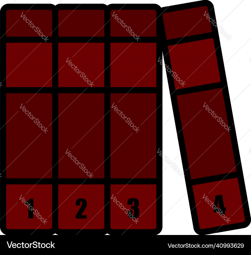 Books volumes icon Royalty Free Vector Image - VectorStock