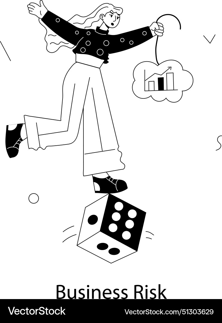 Business risk Royalty Free Vector Image - VectorStock