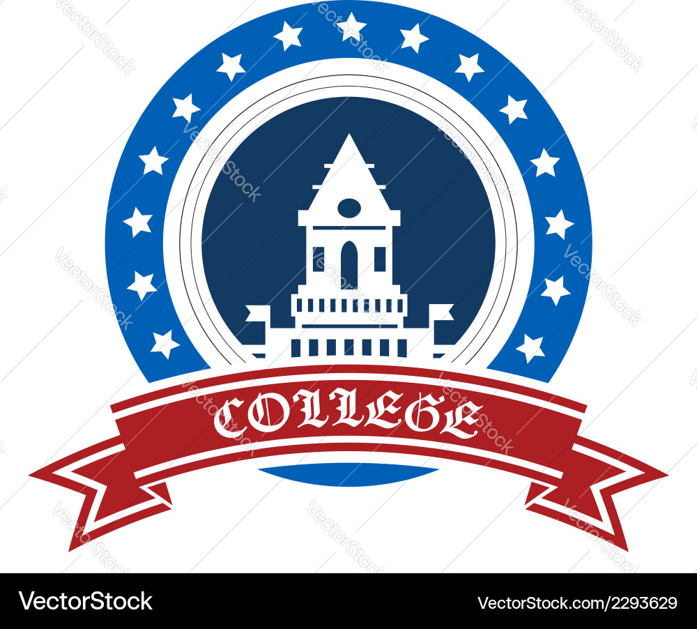 College emblem Royalty Free Vector Image - VectorStock