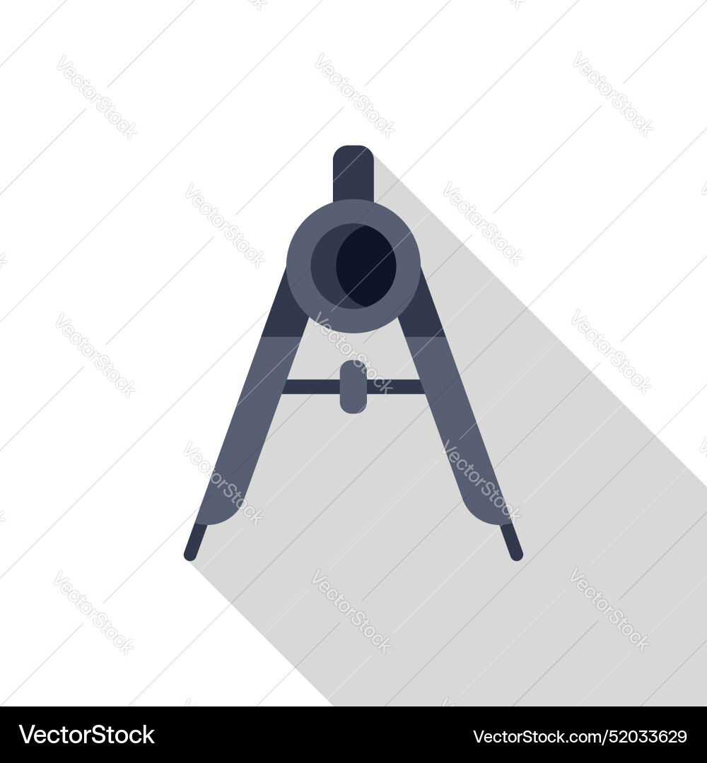 Compass drawing instrument creating circles Vector Image