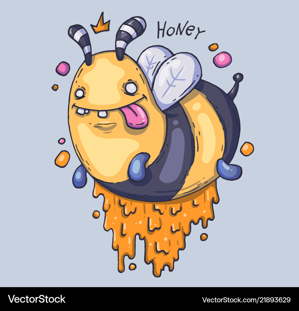 Bee Crazy Wasp Vector Images (40)