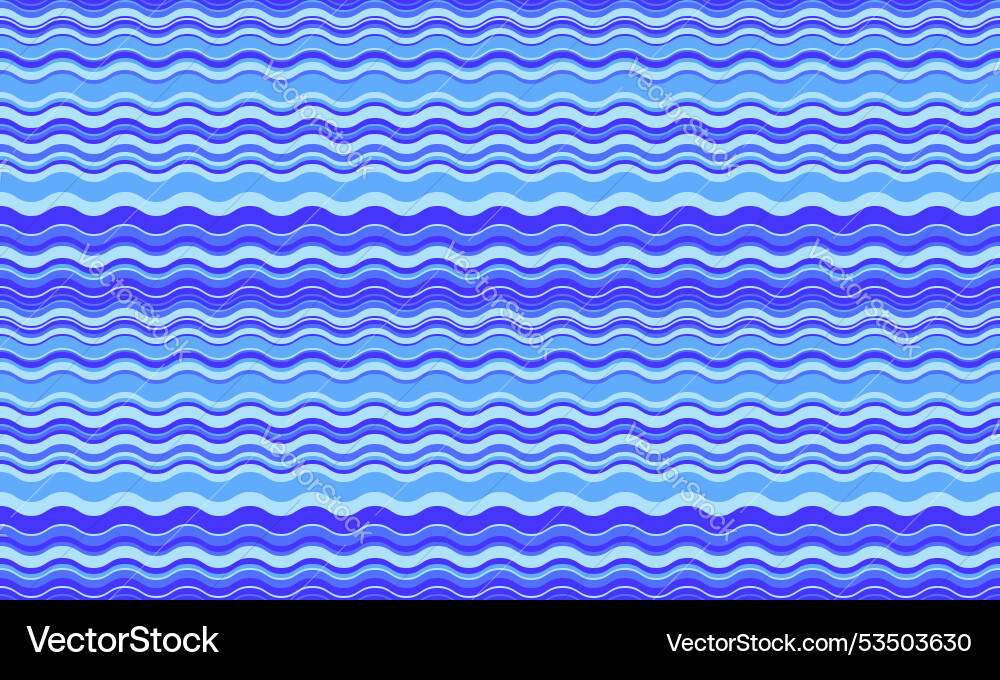 Abstract background with wavy stripes in vibrant Vector Image