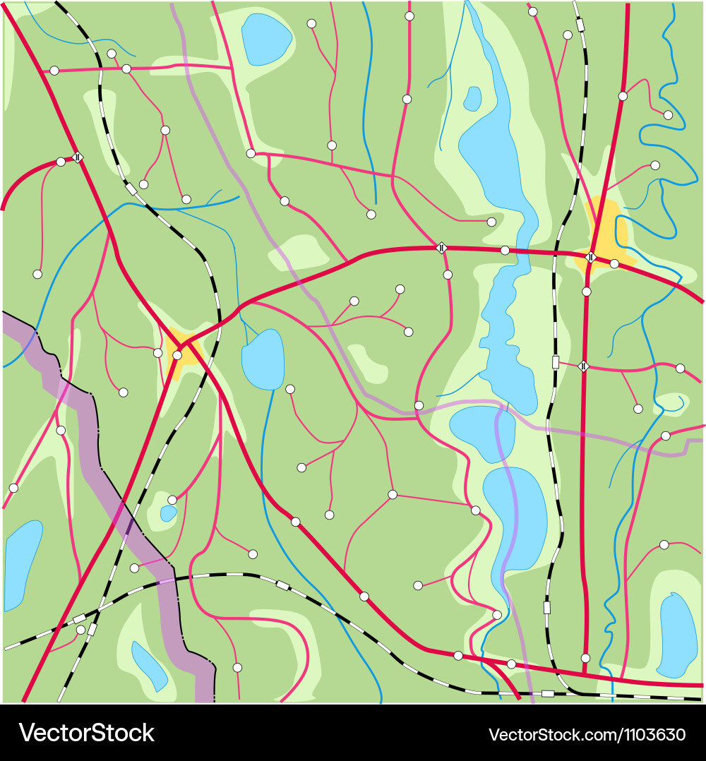 Abstract green geography map Royalty Free Vector Image