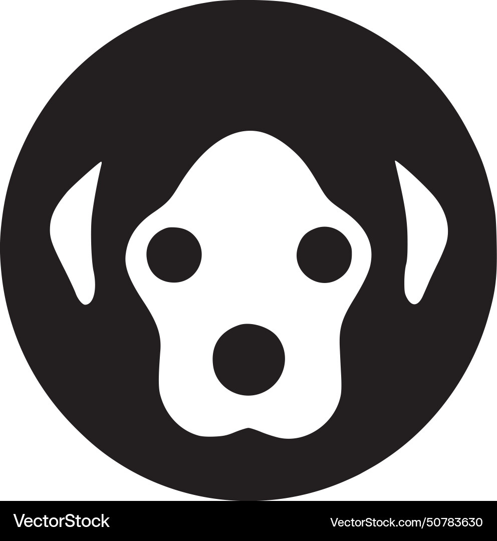 Dog - minimalist and simple silhouette Royalty Free Vector