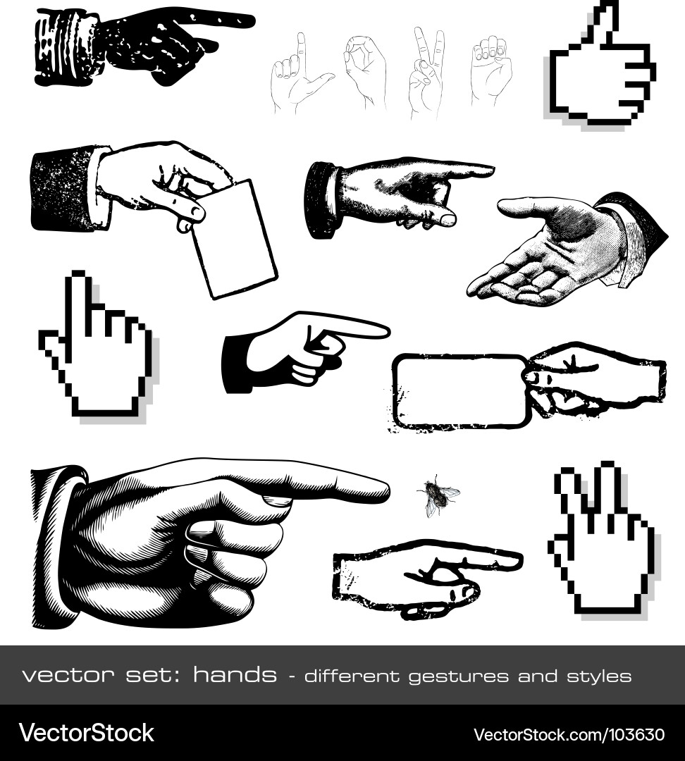 Sign Language Alphabet Vector Images (over 18,000)