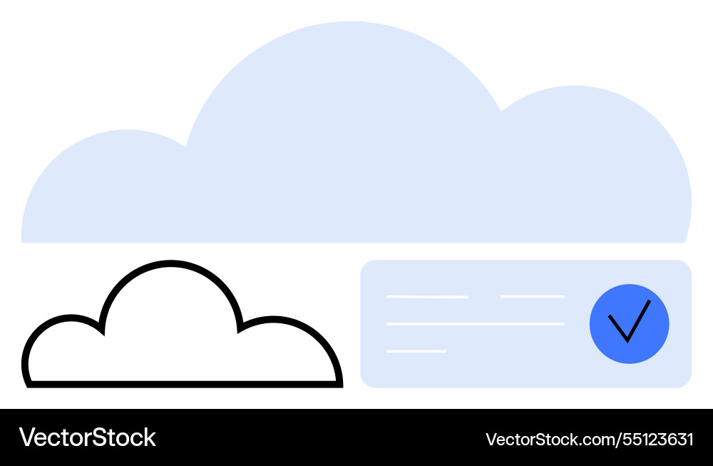 Cloud storage security with data verification Vector Image