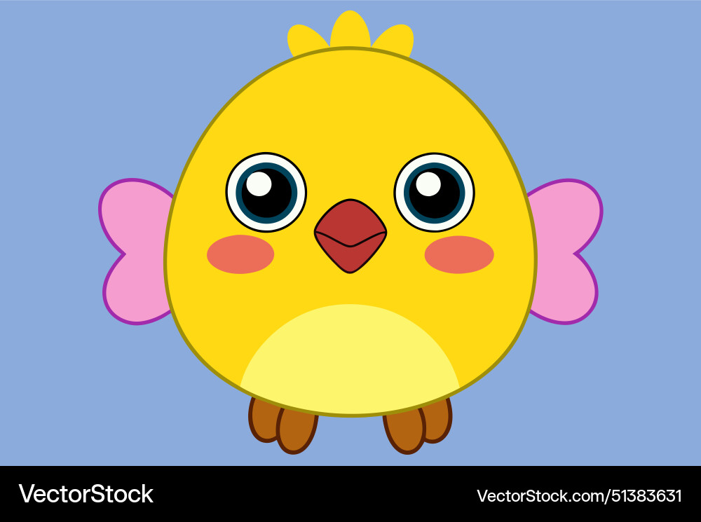 Tiny delights charming cute little chick wonders Vector Image