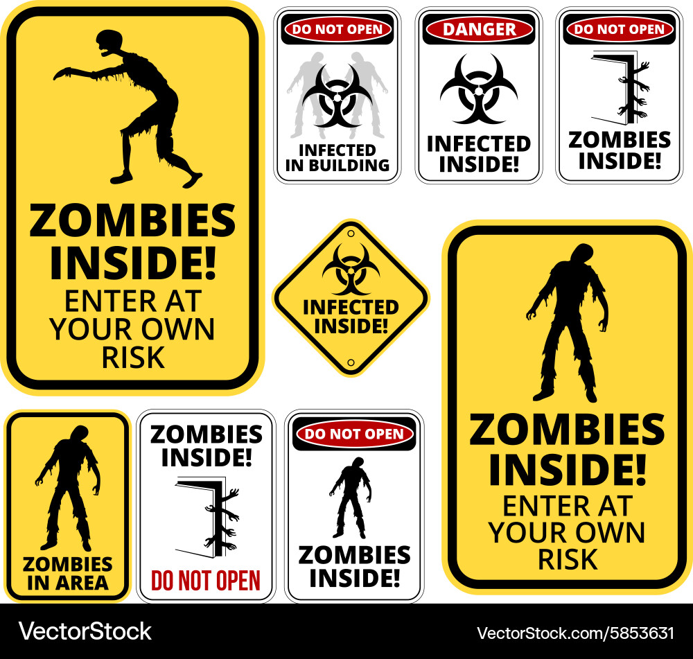 Zombie Biohazard Sign Vector Images (95)