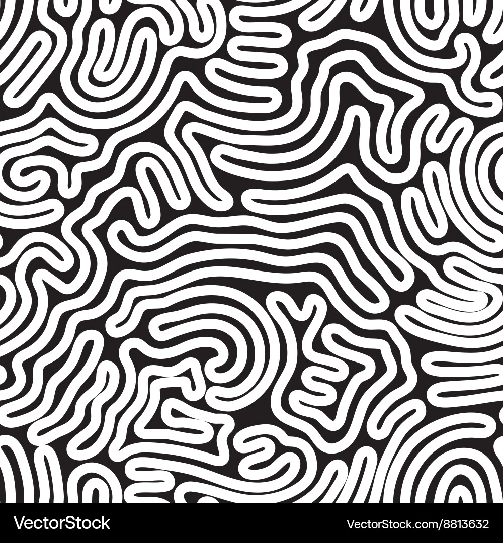 Chaotic Wavy Stripes Pattern Royalty Free Vector Image