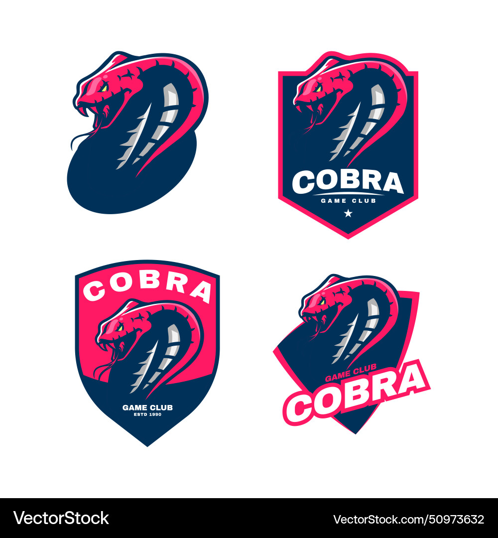 Cobra sport logo Royalty Free Vector Image - VectorStock