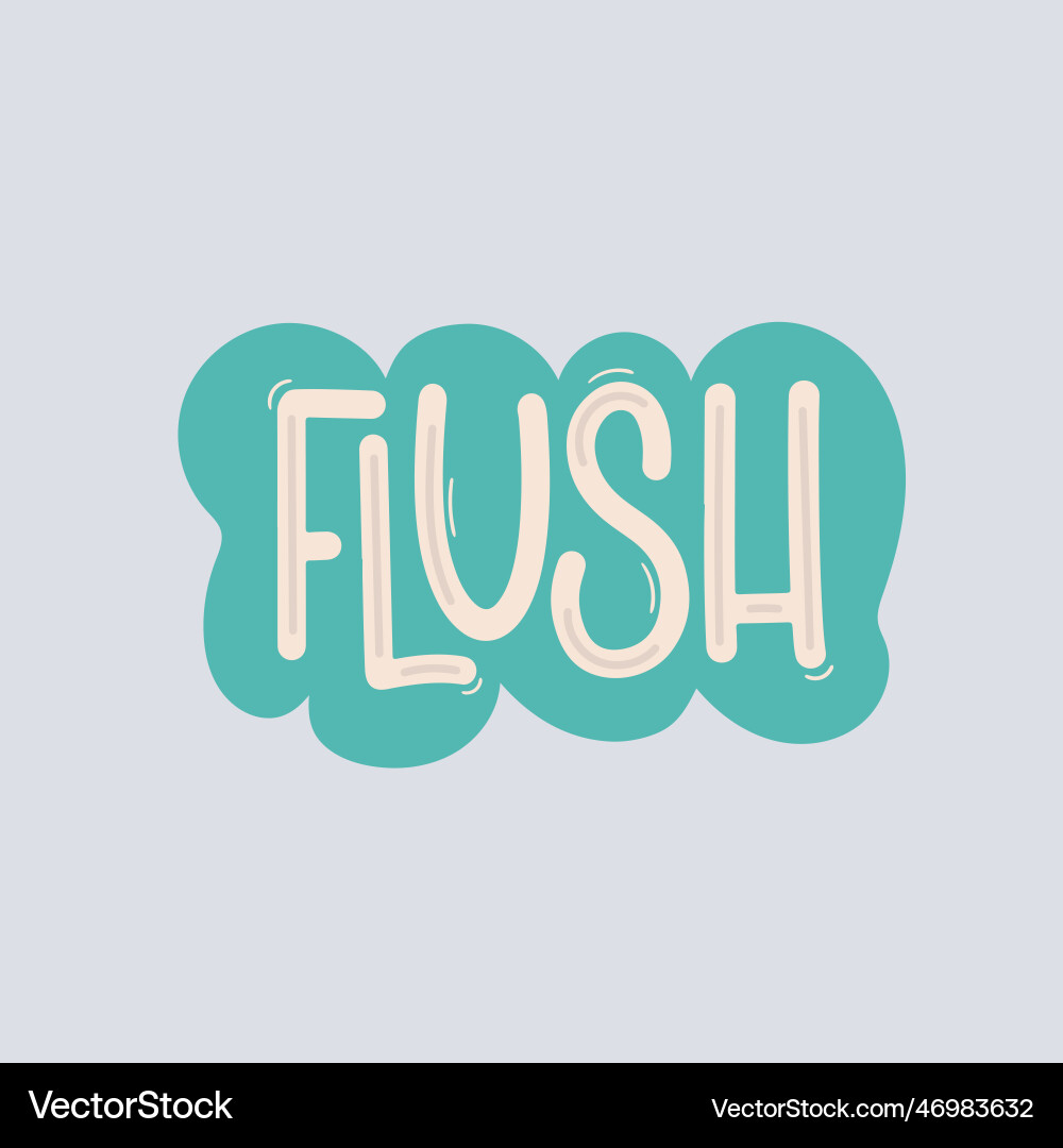 Flush banner Royalty Free Vector Image - VectorStock