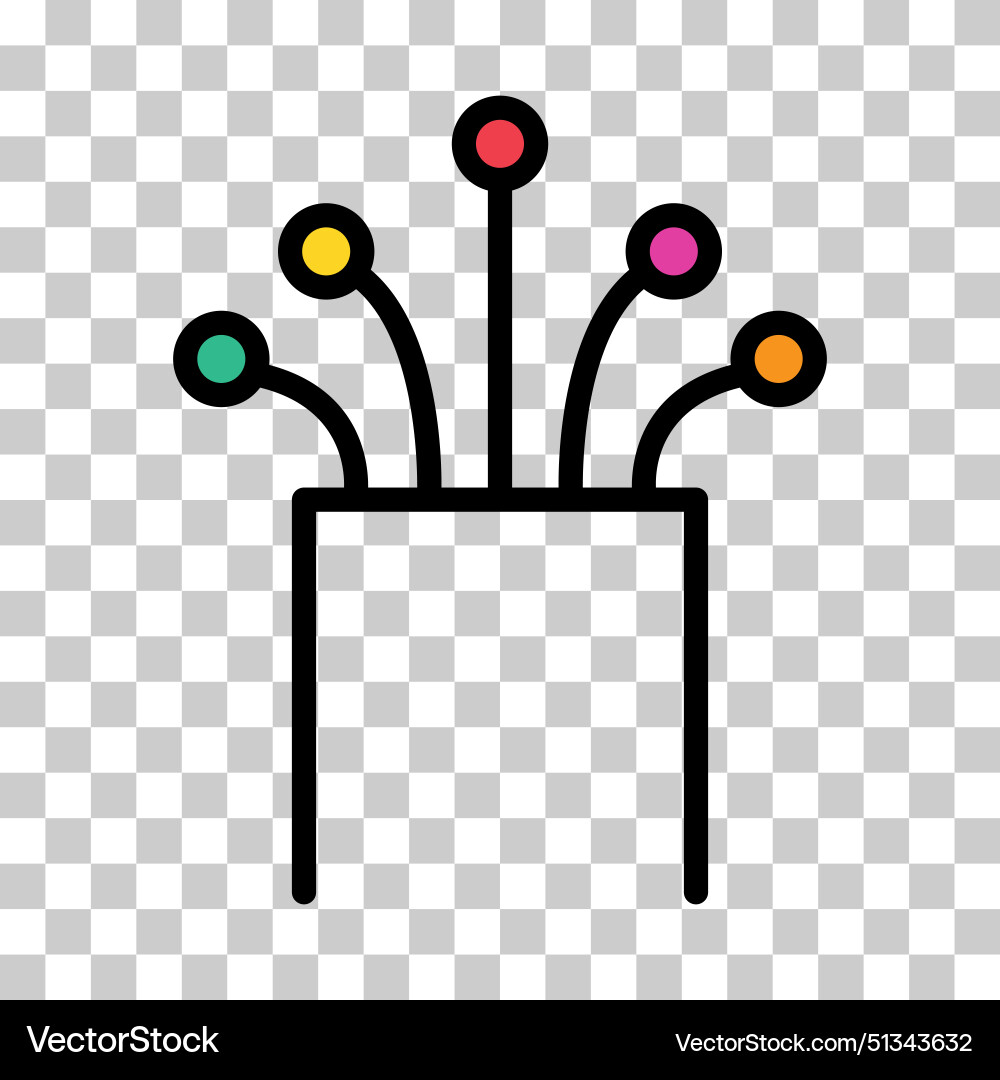 Optical cable icon technology information wire Vector Image