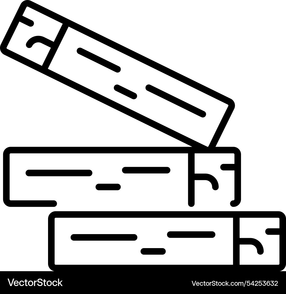 Timber beam Royalty Free Vector Image - VectorStock