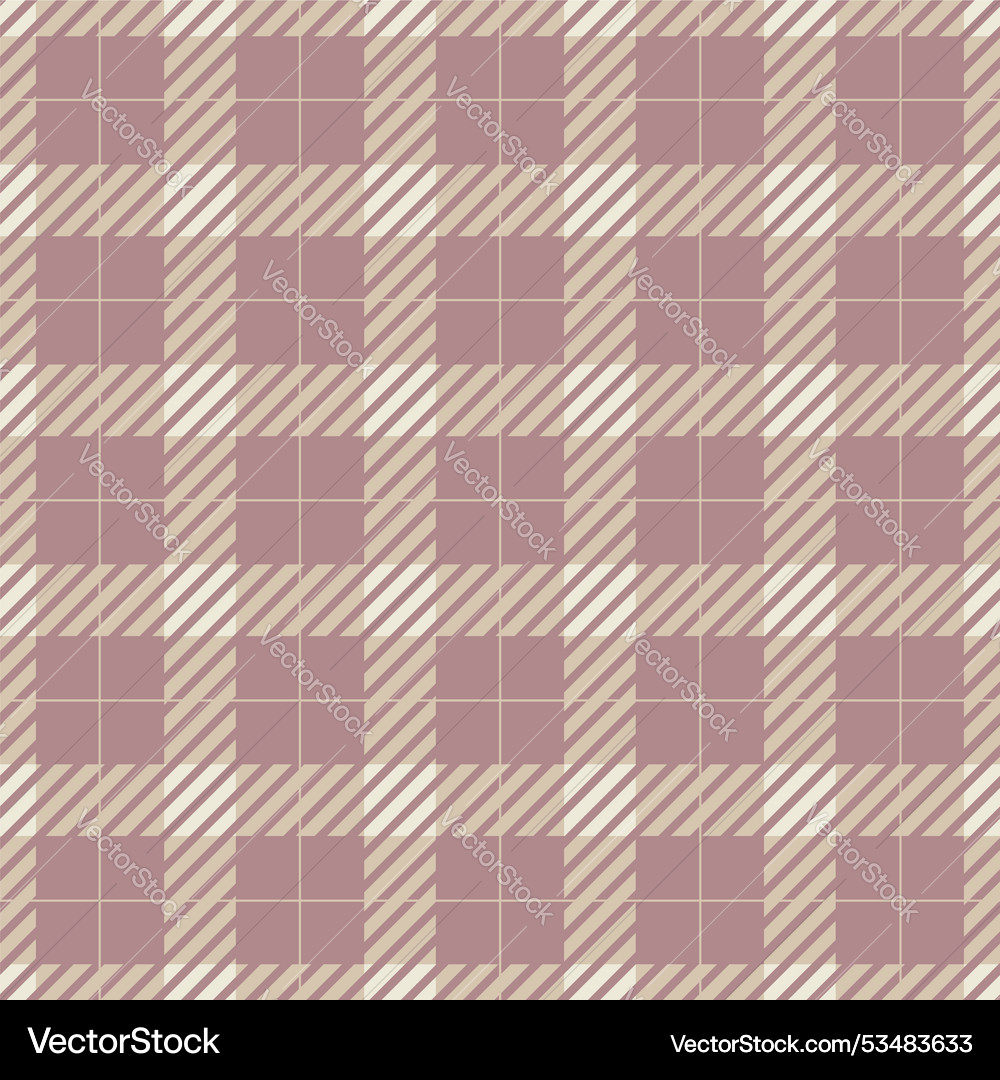 Classic tweed plaid style pattern geometric check Vector Image