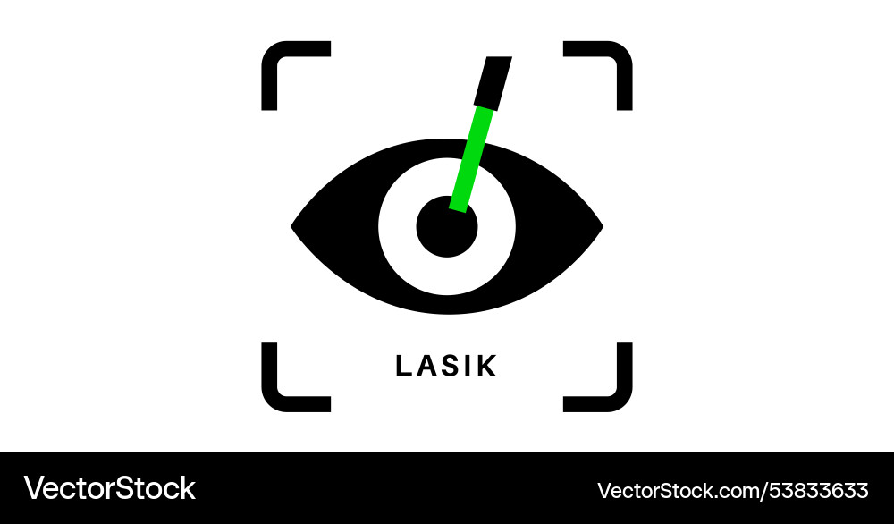 Lasik eye surgery Royalty Free Vector Image - VectorStock